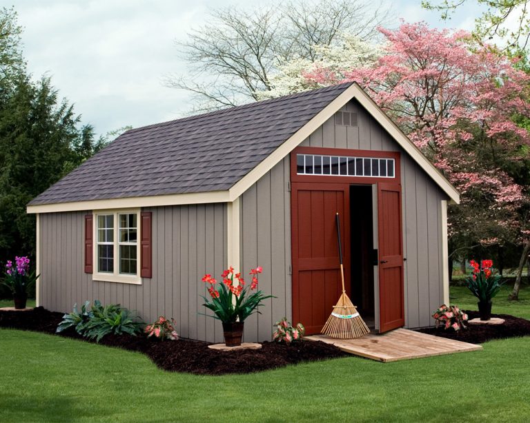 Deluxe Painted Sheds - Green Acres Outdoor Living