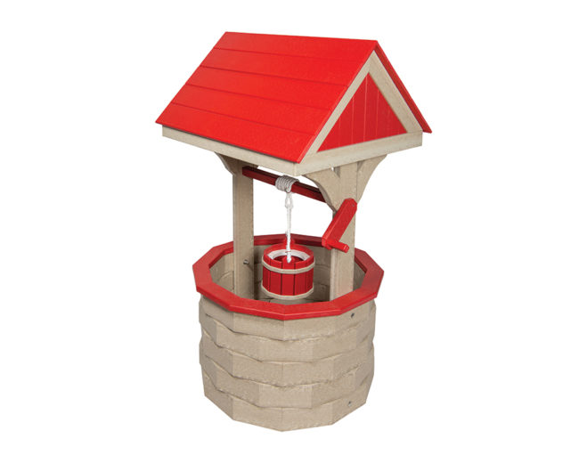 Birchwood & Red Wishing Well | Green Acres Outdoor Living