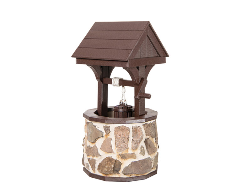 Brown Stone Wishing Well | Green Acres Outdoor Living
