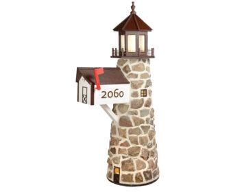 Masonry Mailbox Lighthouse | Green Acres Outdoor Living