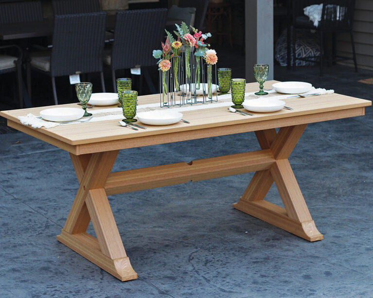 Poly 6' X Brace Table | Green Acres Outdoor Living